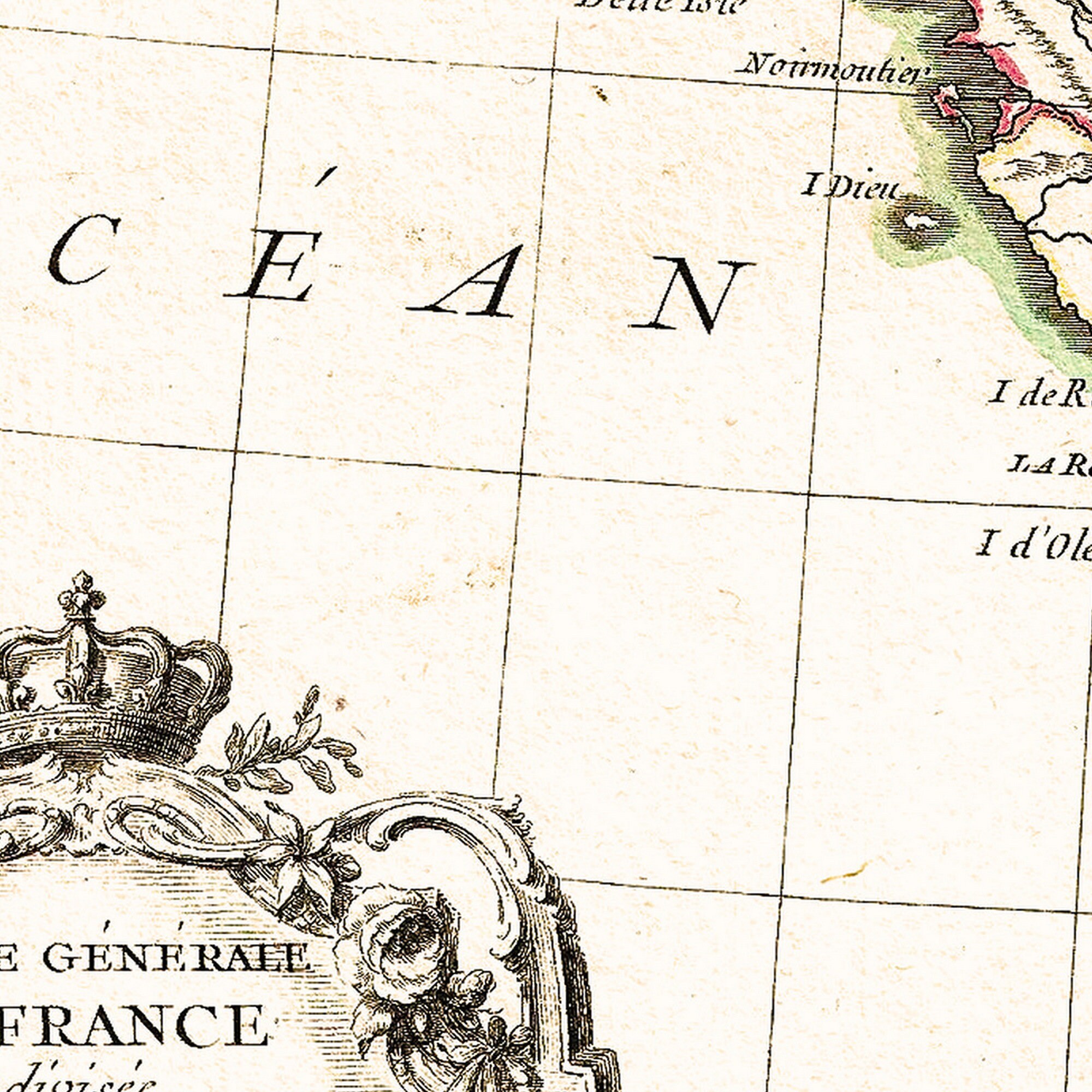 Old Map of France Europe 1771 - Art Print - Vintage Poster - Antique ...