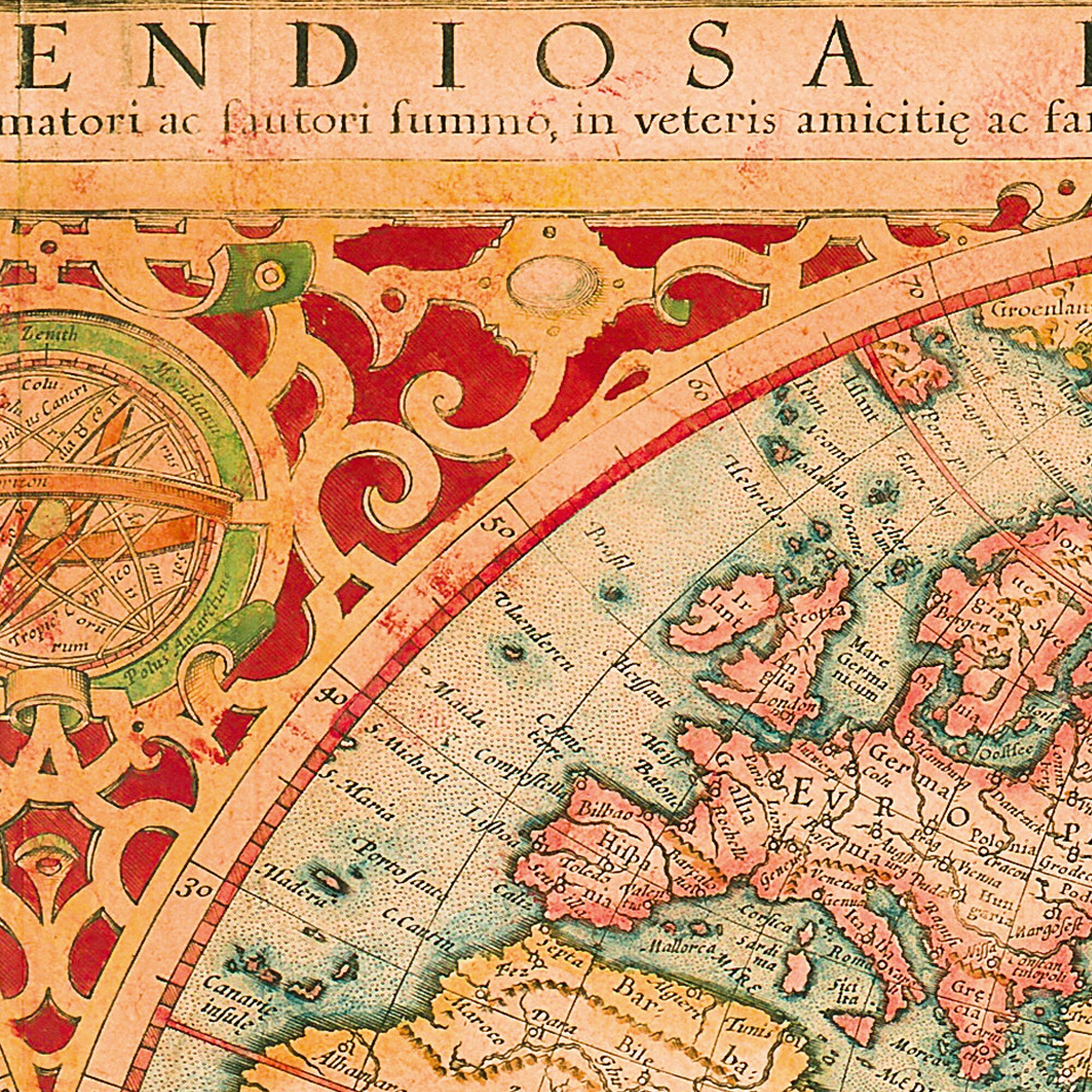 Old Map of World 1637 Art Print Vintage Poster Antique - Etsy