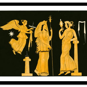 Greek Art Print - Ancient Mythology God Painting - Vintage Poster ...