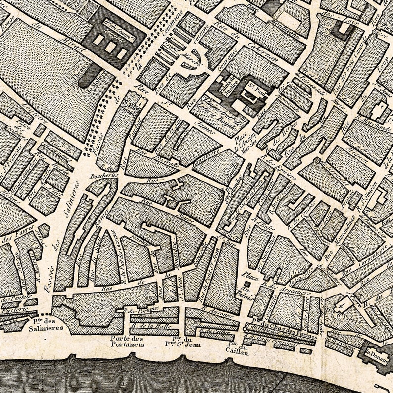 Old Map of Bordeaux France Europe 1822 Art Print Vintage - Etsy