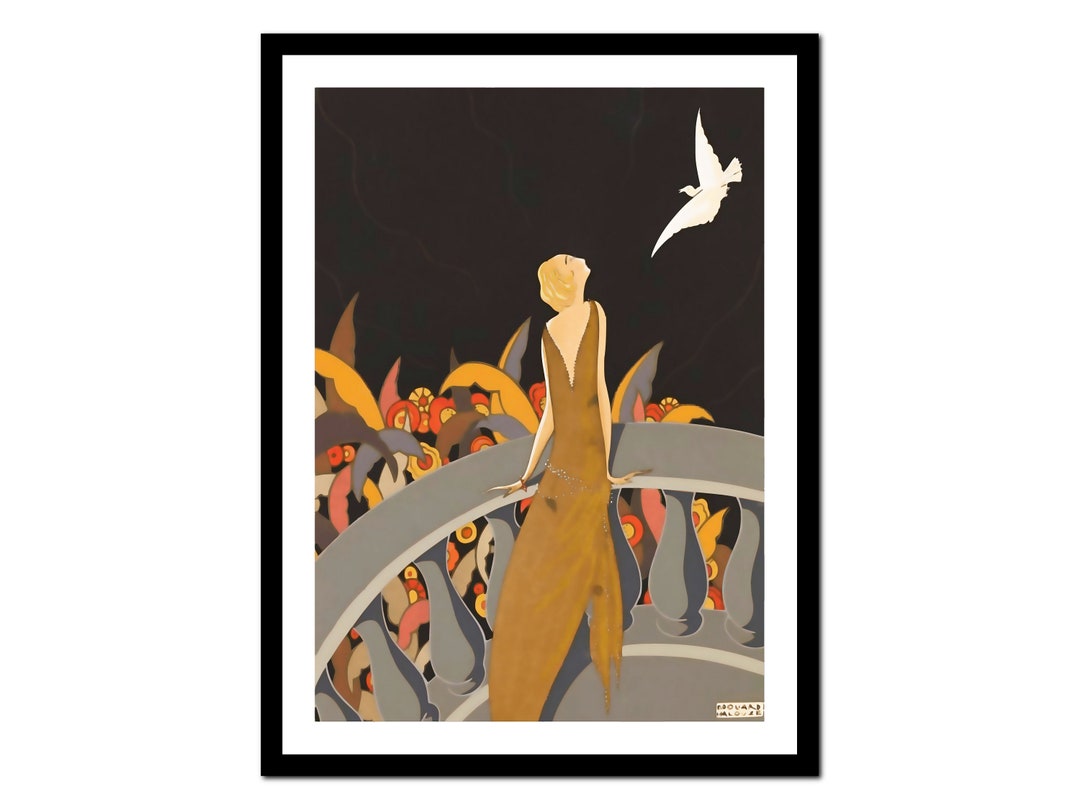 Art Deco Print - American Artwork Painting - Vintage Poster - Antique ...