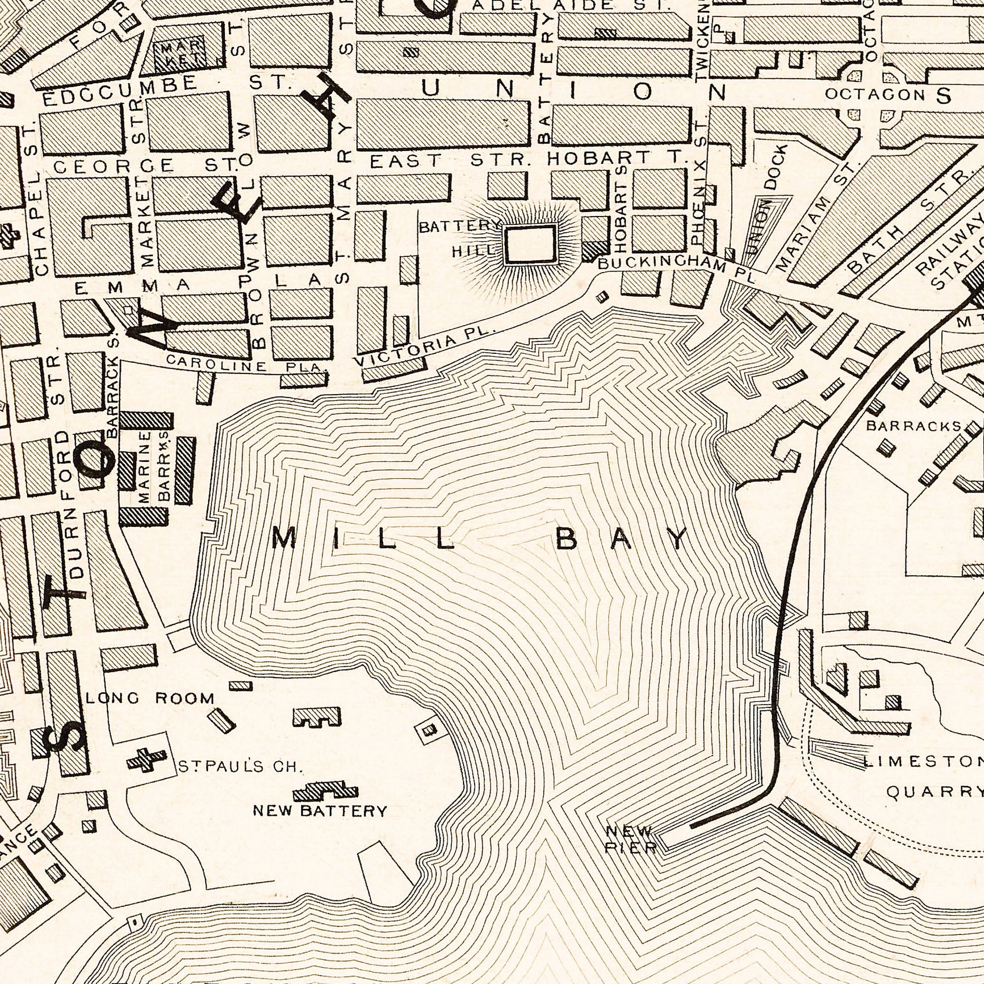 Old Map of Plymouth Devonport England UK 1815 Art Print Vintage Poster ...