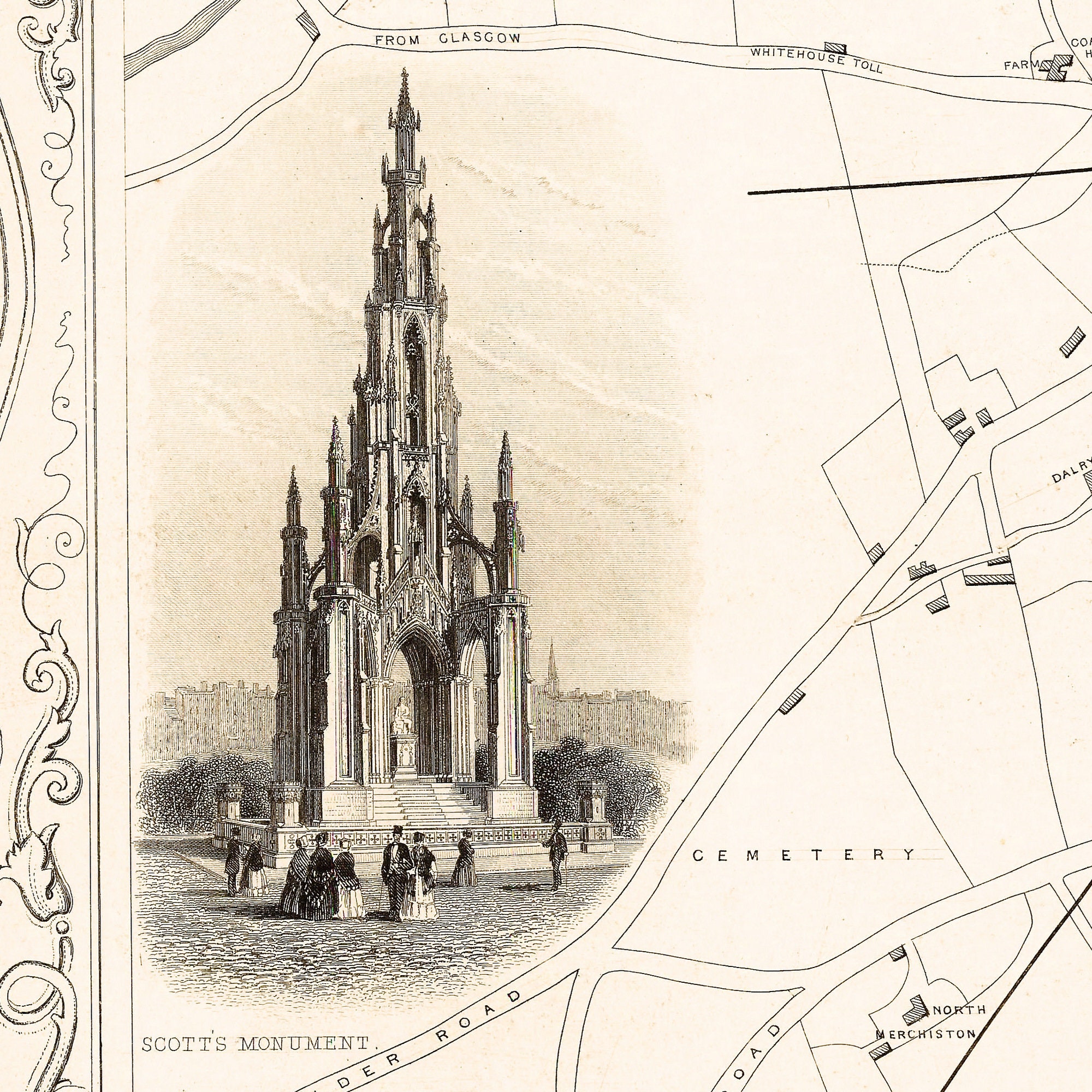 Old Map of Edinburgh Scotland UK 1815 - Art Print - Vintage Poster ...