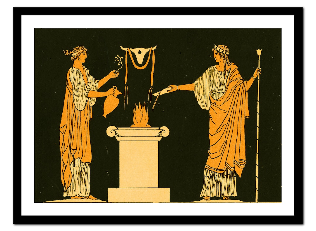 Greek Art Print - Ancient Mythology God Painting - Vintage Poster ...