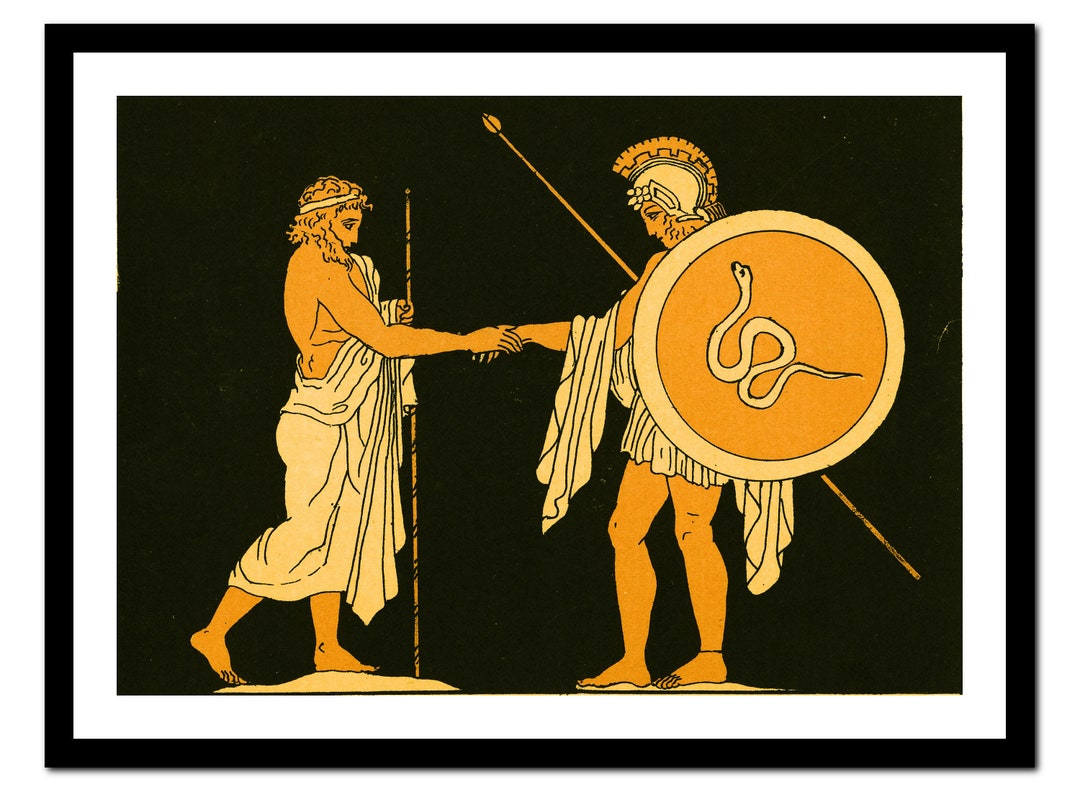 Greek Art Print - Ancient Mythology God Painting - Vintage Poster ...