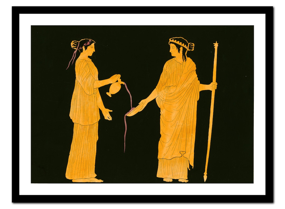 Greek Art Print - Ancient Mythology God Painting - Vintage Poster ...