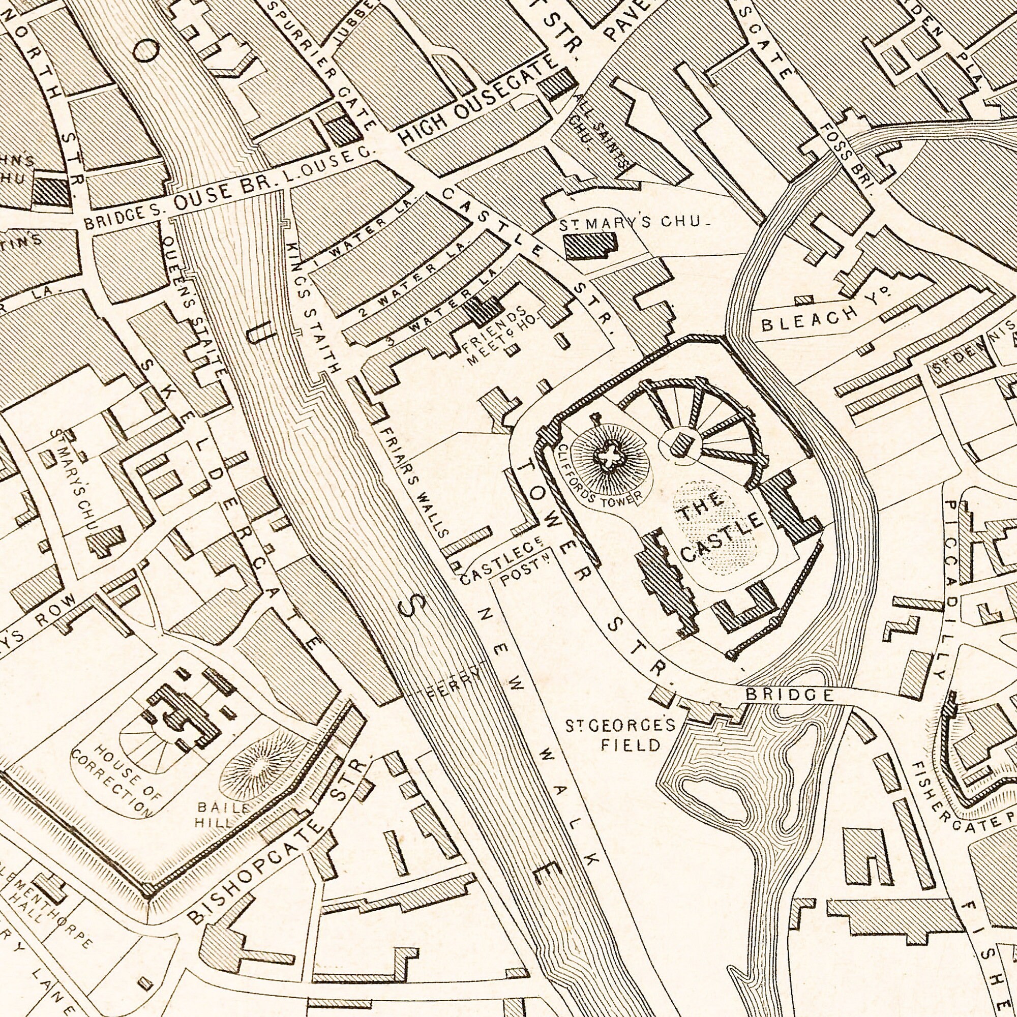 Old Map of York England UK 1815 Art Print Vintage Poster - Etsy UK