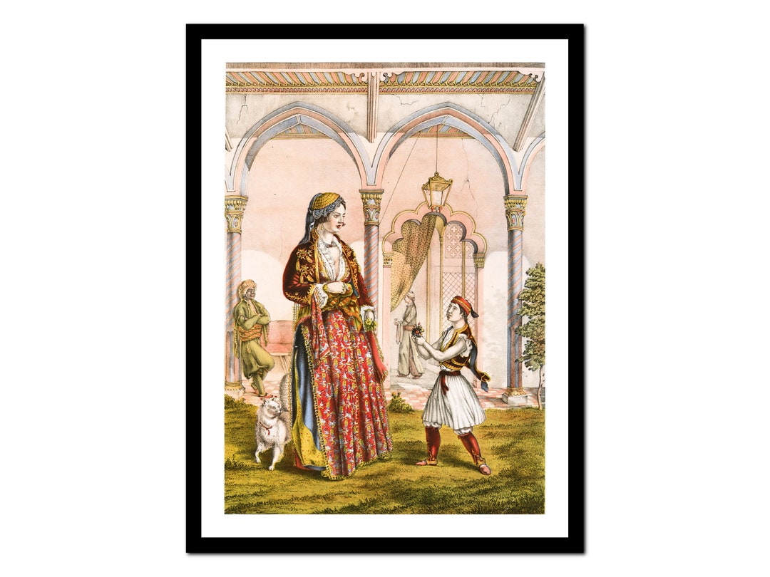 Oriental Art Print - Arabic Artwork Islamic Gift - Vintage Poster ...