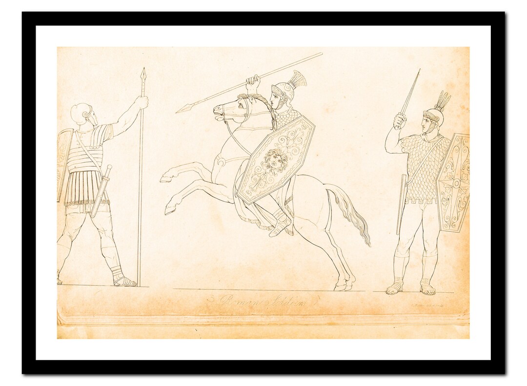 Roman Art Print - Ancient Rome Original Painting - Vintage Poster ...