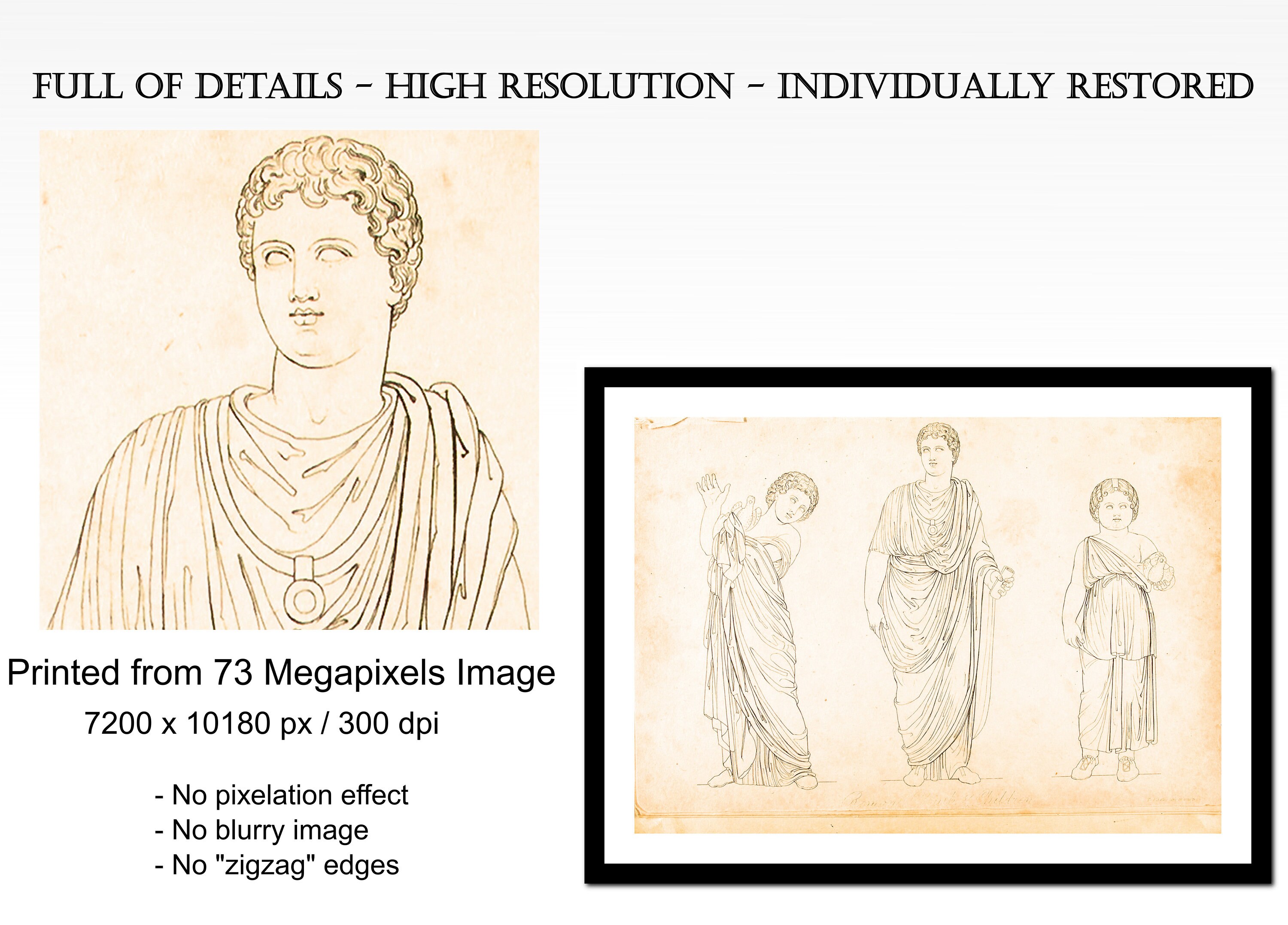 Roman Art Print Ancient Rome Original Painting Vintage Poster Antique ...
