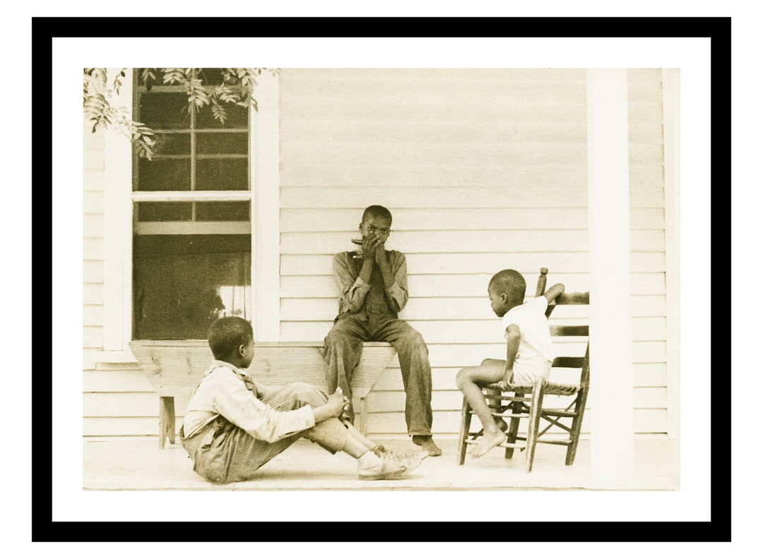 Boys Chilling - Art Print - Black and White Photography - Vintage ...