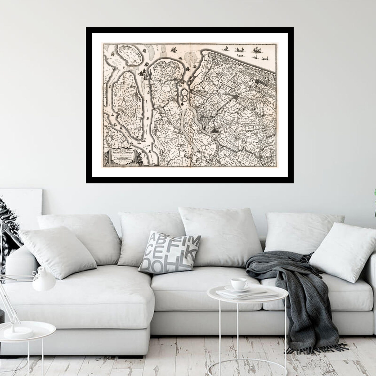 Old Map of Rotterdam Netherlands Europe 1629 Art Print Vintage Poster ...