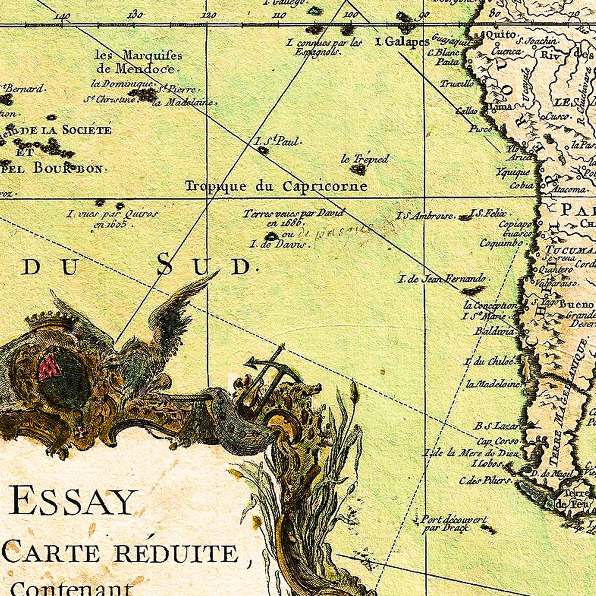 Old Map of World 1778 Art Print Vintage Poster Antique - Etsy