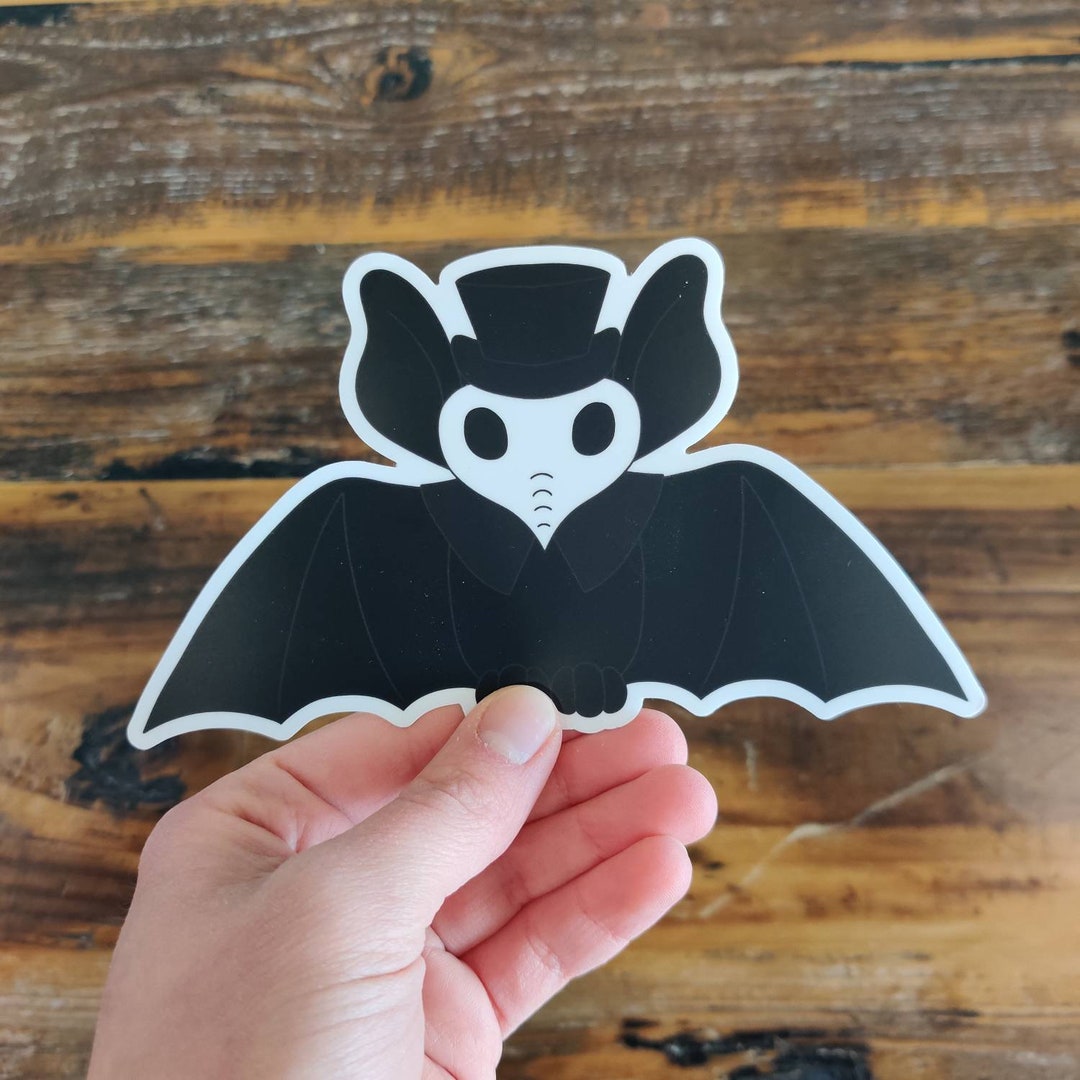 Plague Doctor Bat Vinyl Sticker - Etsy