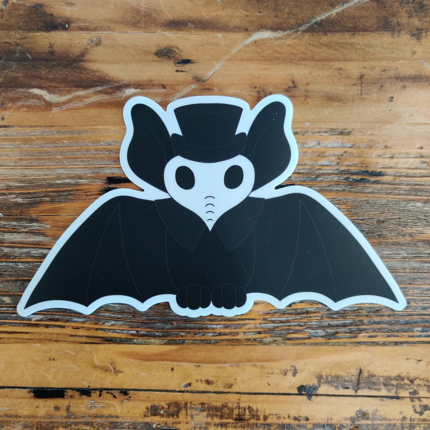 Plague Doctor Bat Vinyl Sticker - Etsy