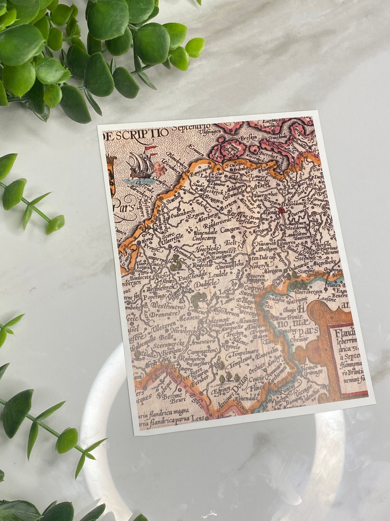 Vintage Stained Map - Polymer Clay Image Transfer Tattoo - Etsy