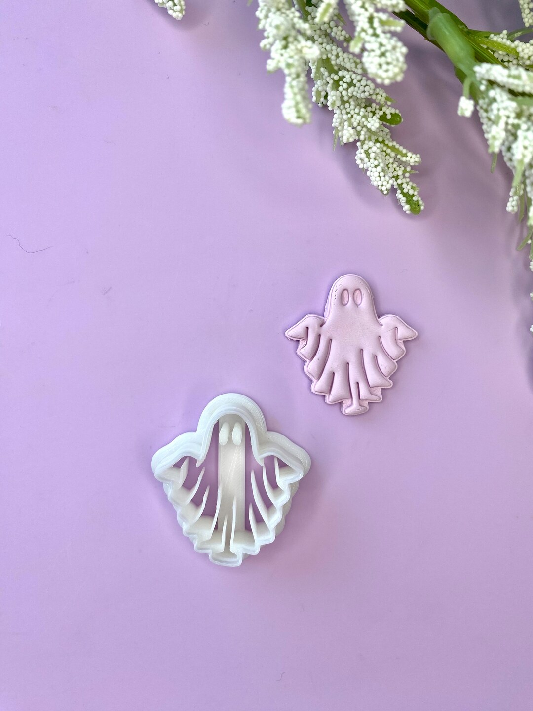 Ghost Polymer Clay Cutter | Halloween Cutters | Spooky Fall Cute - Etsy