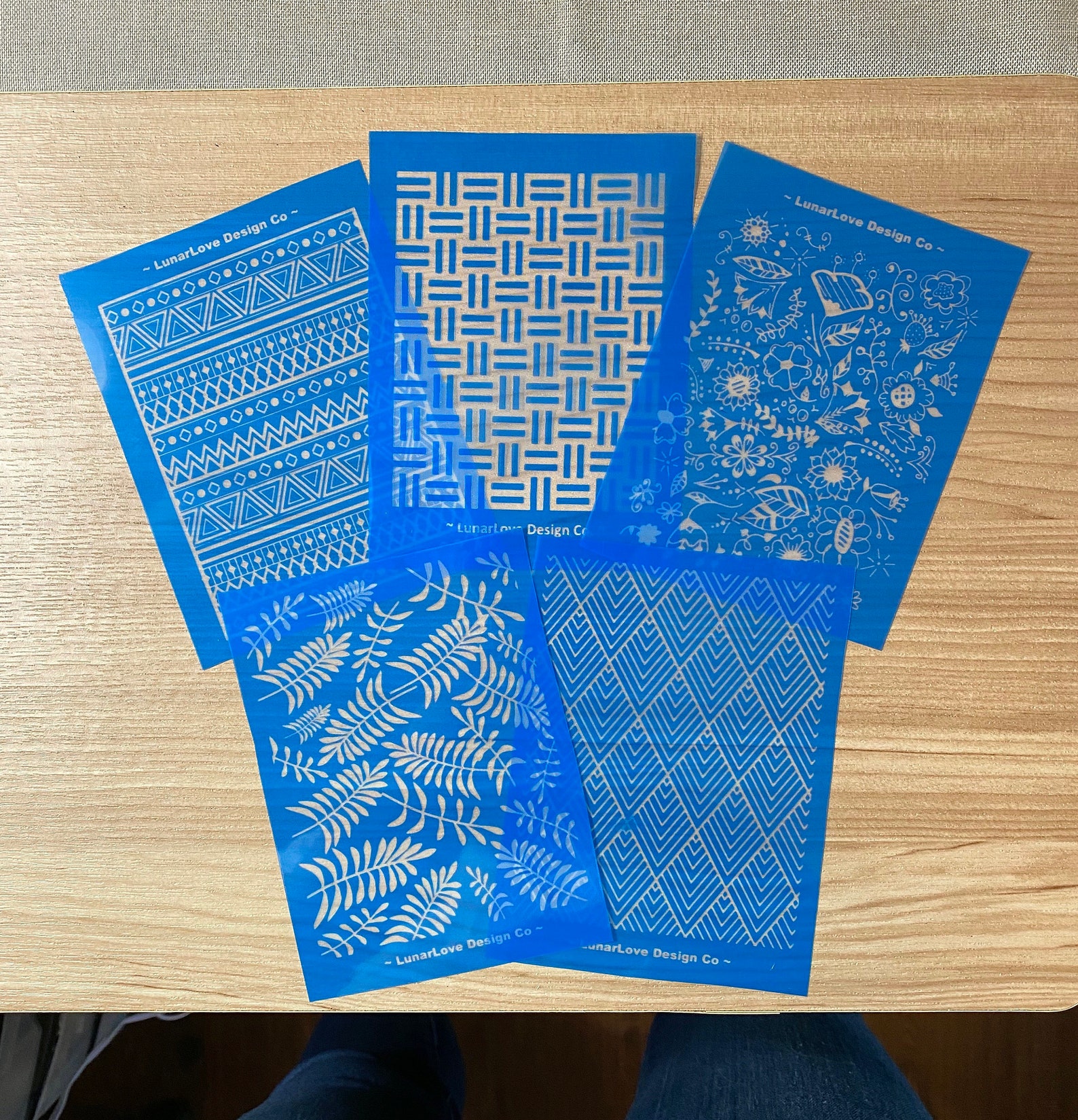 LunarLove Silk Screen Polymer Clay Silkscreen | Etsy