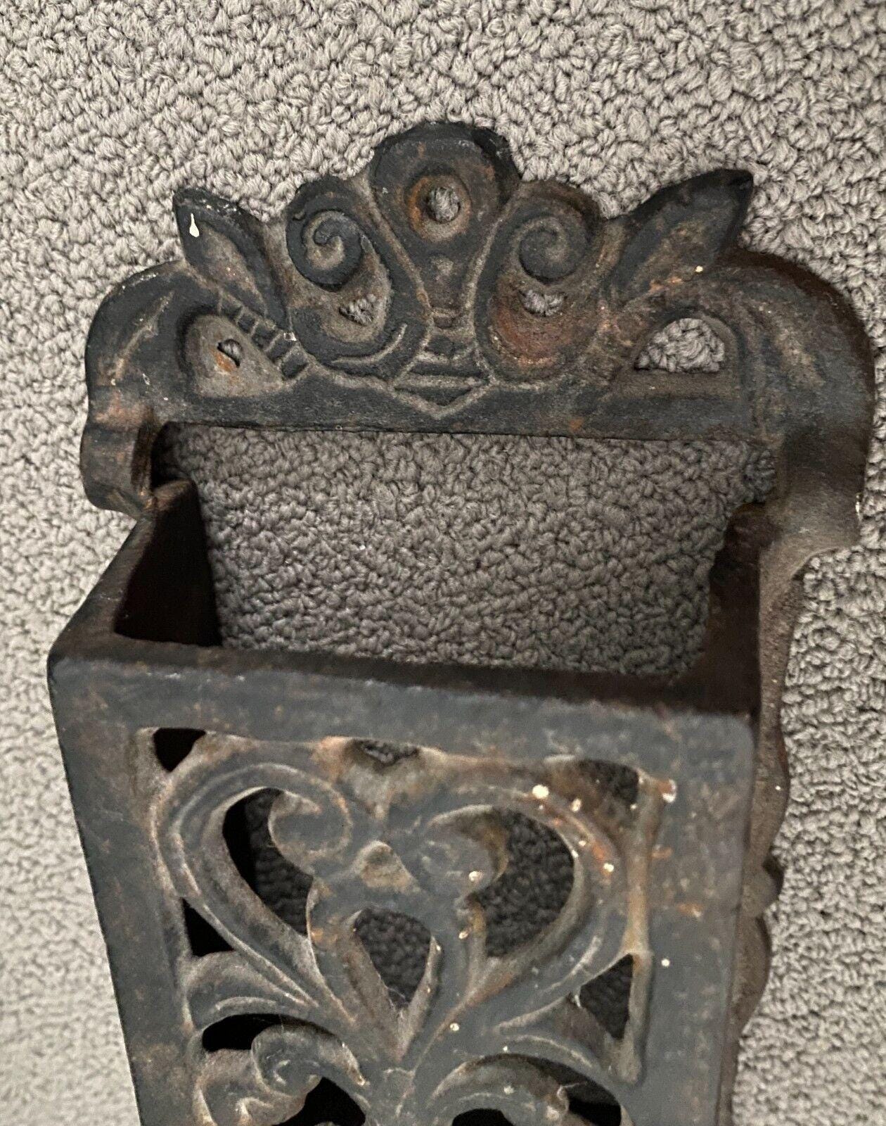 Antique Cast Iron Match Dispenser Wall Mount Match Box Holder Rustic - Etsy