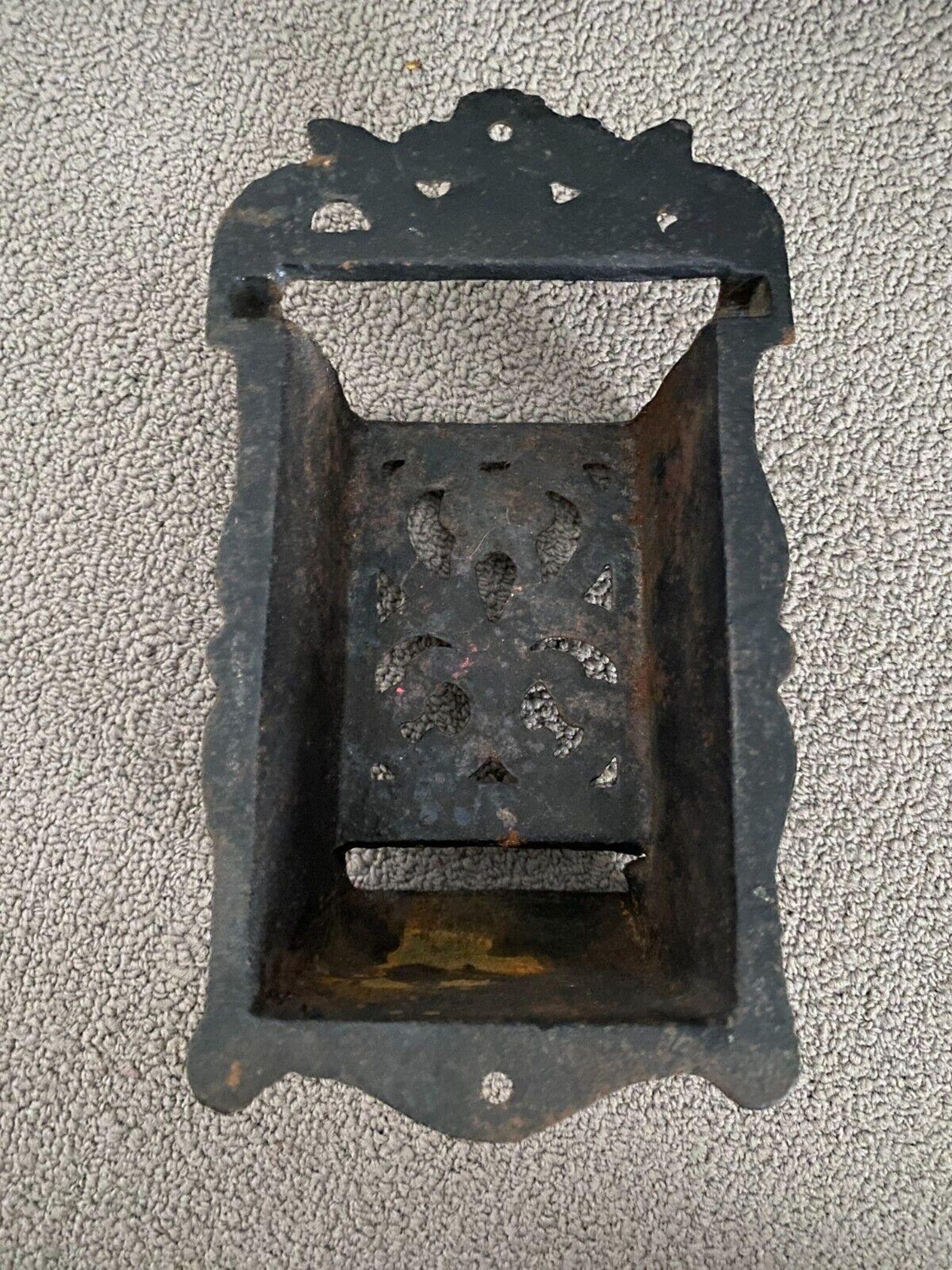 Antique Cast Iron Match Dispenser Wall Mount Match Box Holder Rustic - Etsy