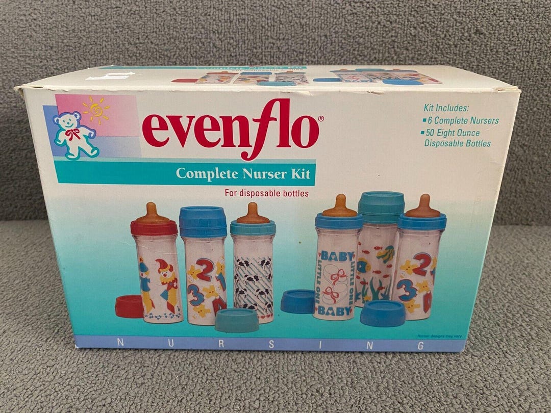 Vintage Evenflo Baby Bottle Feeding Set Nurser Kit ITEMS MISSING - Etsy