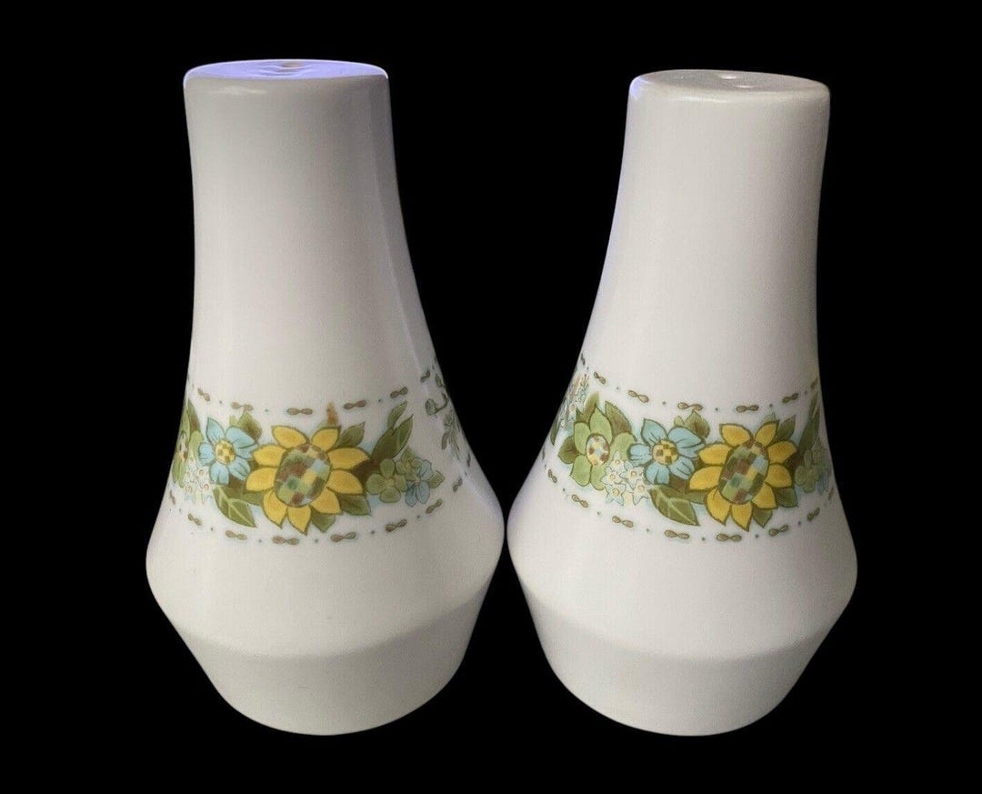 Set of 2 Vintage Noritake Springfield Pretty Floral Salt & Pepper ...