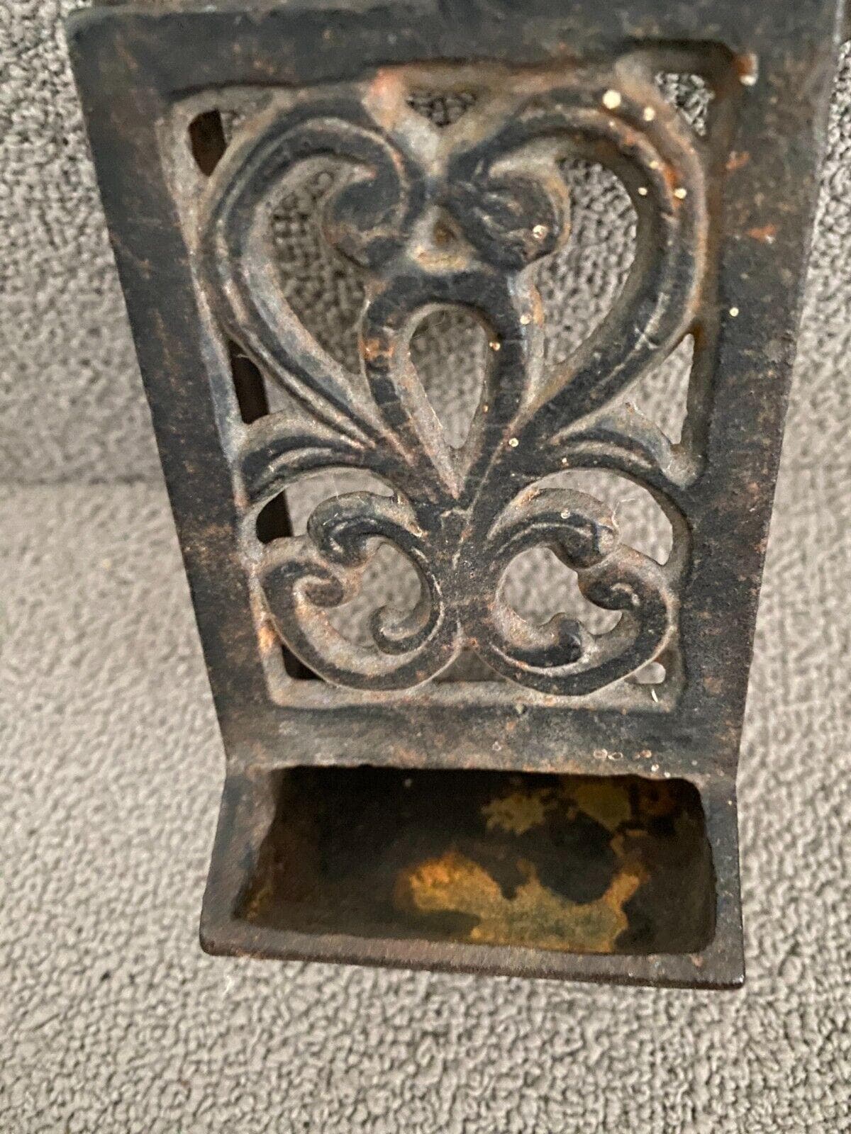 Antique Cast Iron Match Dispenser Wall Mount Match Box Holder Rustic - Etsy