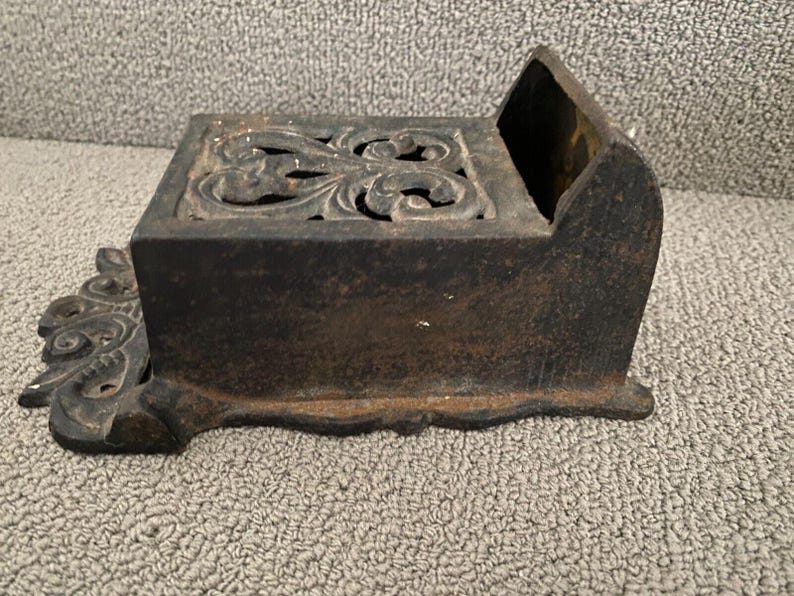 Antique Cast Iron Match Dispenser Wall Mount Match Box Holder Rustic - Etsy