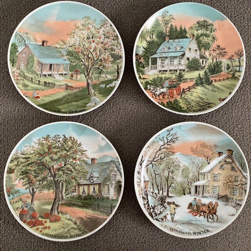 Four Seasons Plate - Etsy