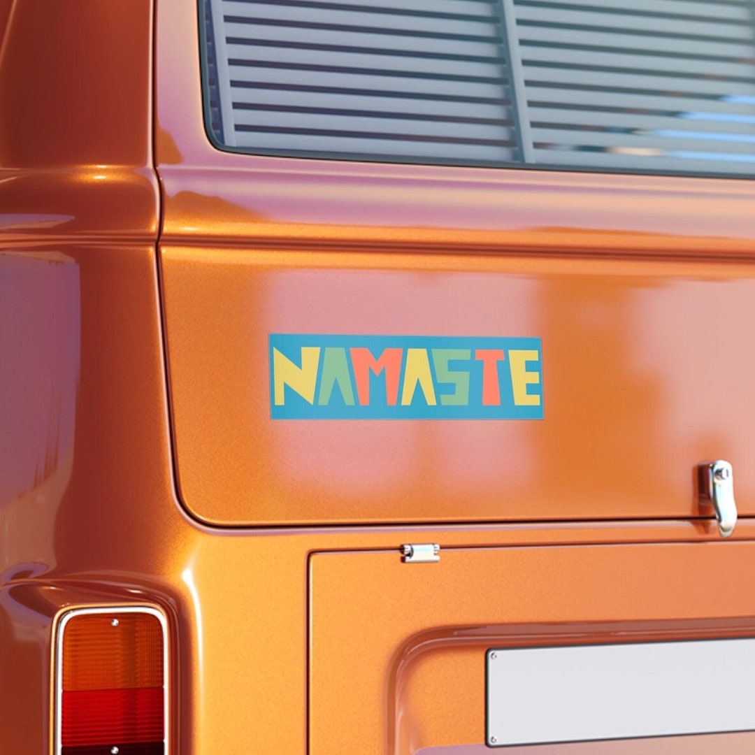 NAMASTE Bumper Sticker - Cute Sticker, Gift for Her, Gift for Yogi ...