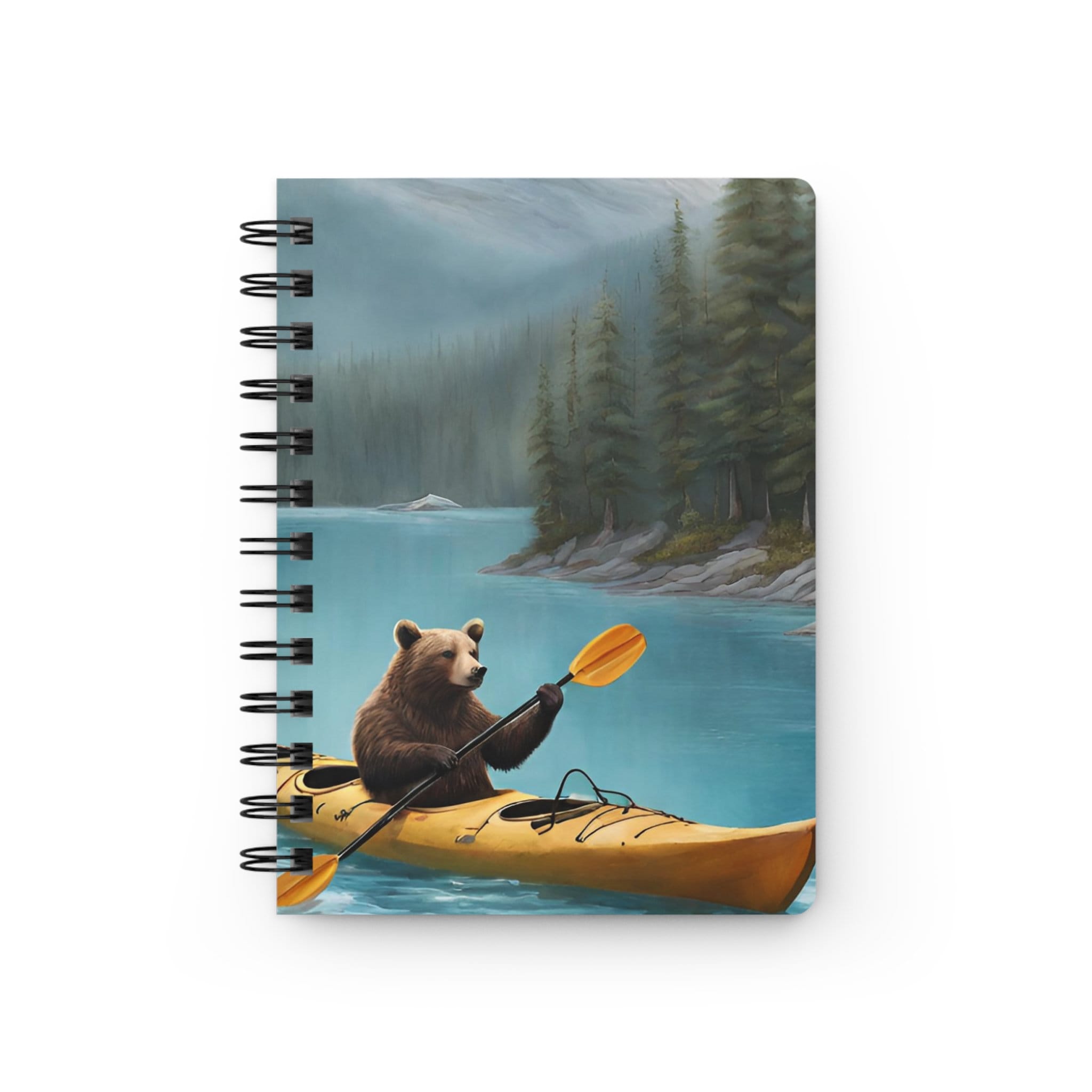 Adventure Bear - Spiral Bound Journal, Wilderness Notebook, Kayak Bear ...