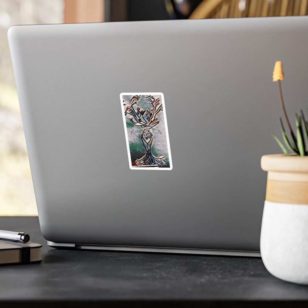 Rooted Elk Ranch ~ Kiss-cut Vinyl Decals (3x4) (supports My Homestead ...