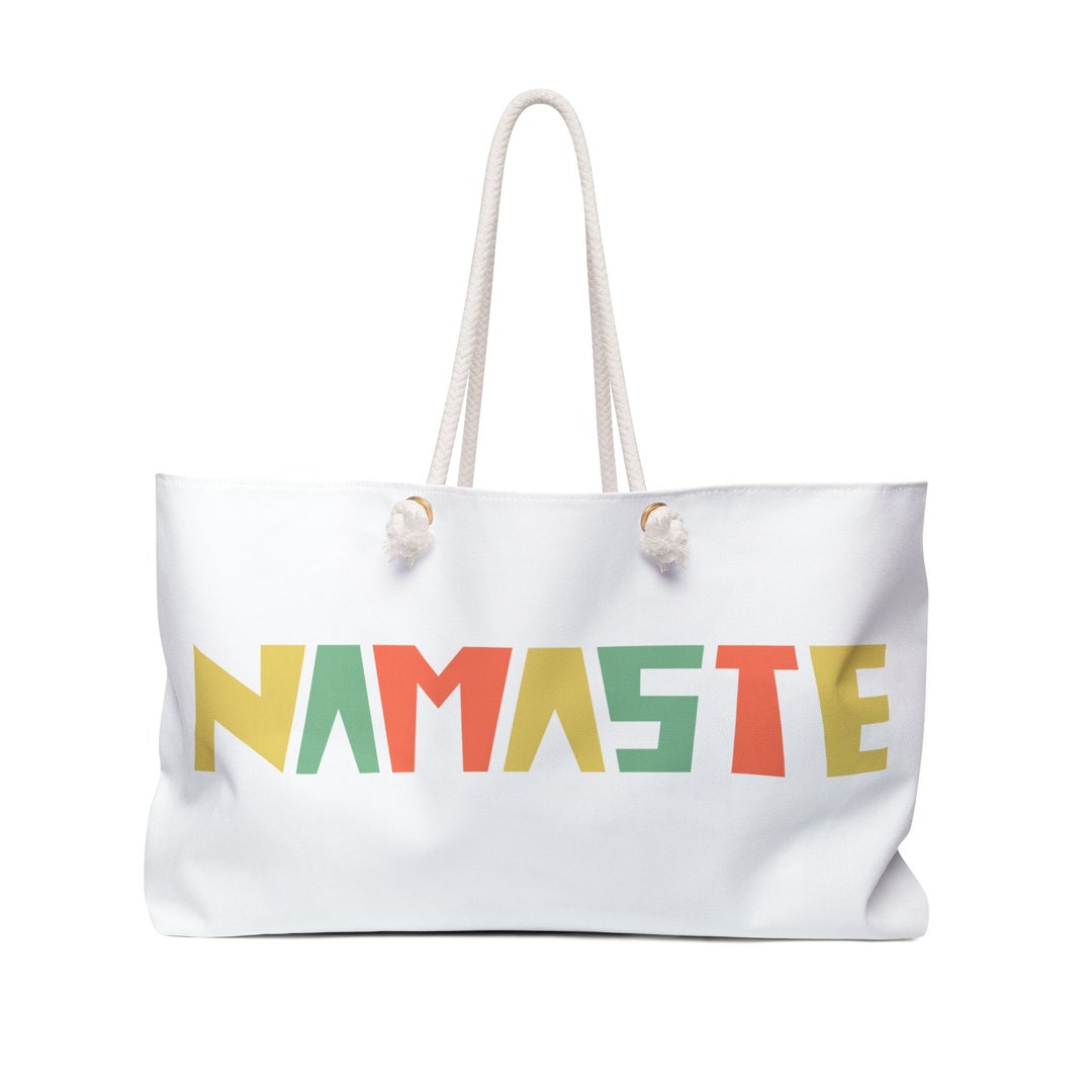 NAMASTE~ Yogi's Weekender Tote | Yoga Studio Tote | Oversized Bag for ...