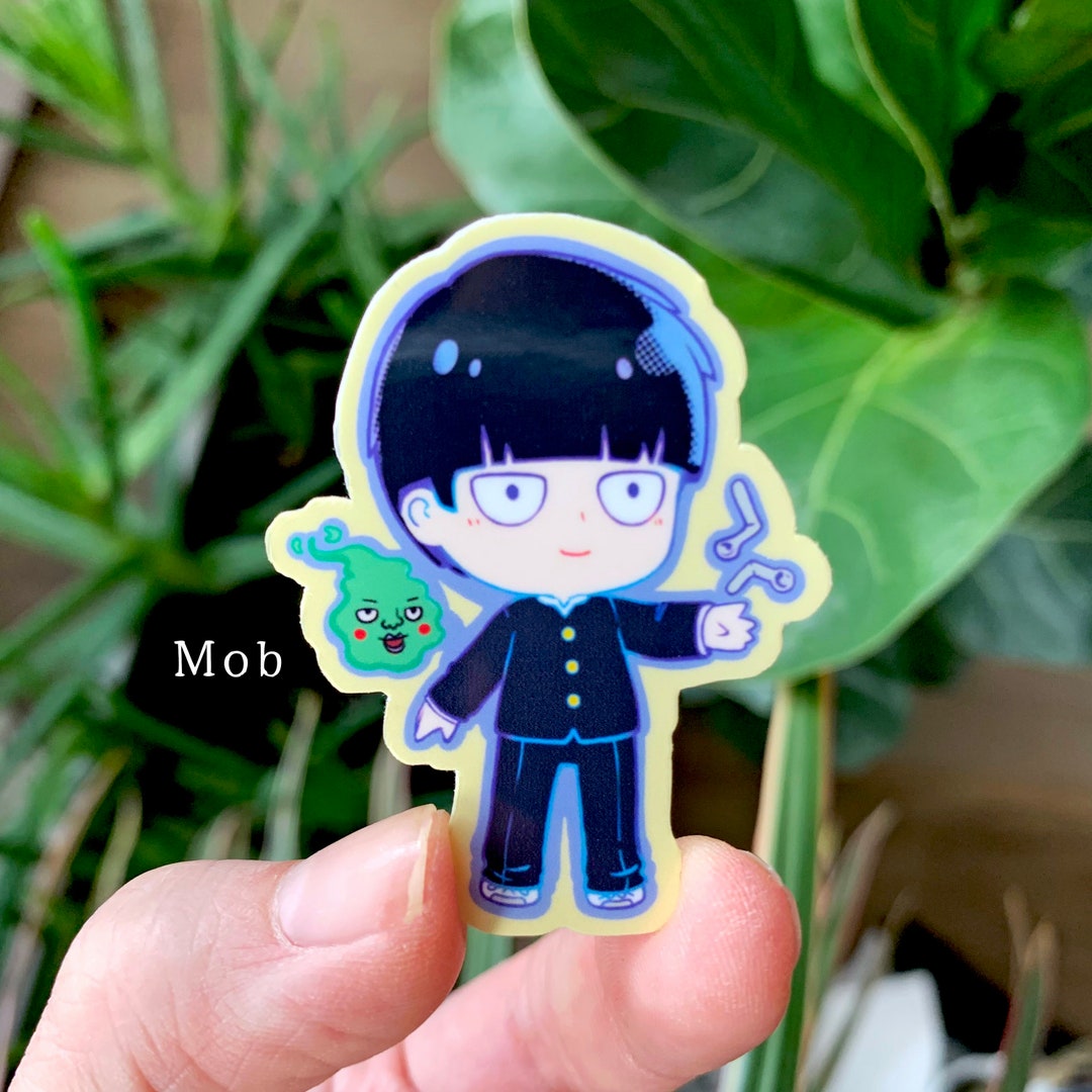 Psychic Anime, Mob Chibi Kawaii Die-cut Vinyl Sticker, Anime Merch ...