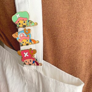 Kawaii Pirate Doctor Chop Pin Collection, Gold Enamel Pin, Set of 3 ...