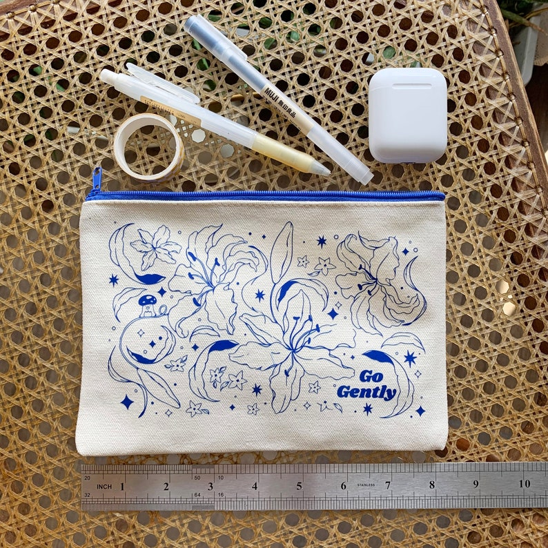 Kawaii Cute Canvas Pencil Pouches | Kawaii Make-up Bag | Aesthetic ...