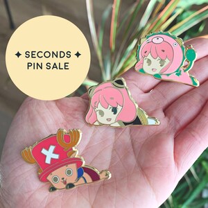 Chopper Kawaii Chibi Anime Hard Enamel Pin, 1.5 Inch Gold Pin, Straw ...