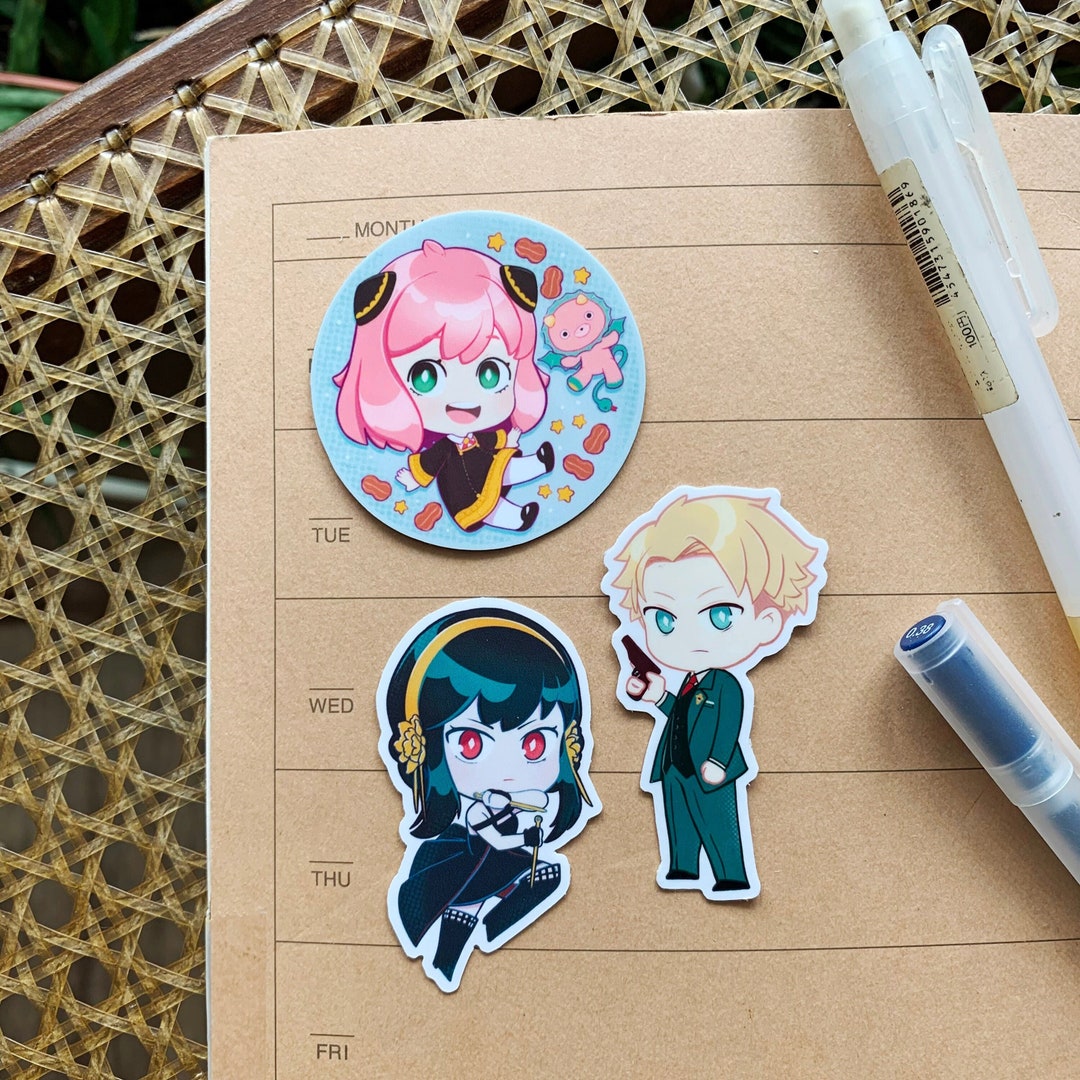 Spy Anime Vinyl Die-cut Sticker Kawaii Laptop Waterbottle Decor ...