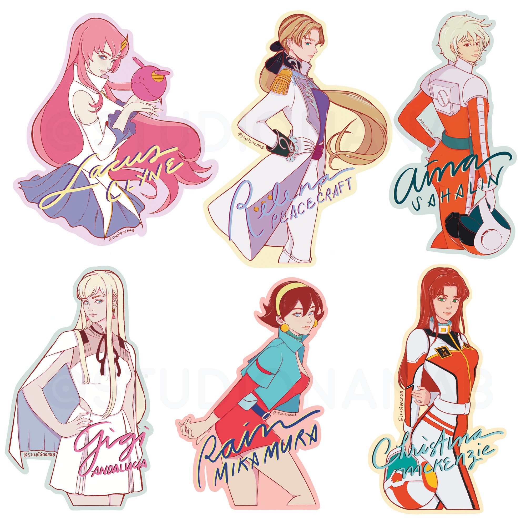 GG S2 Vinyl 6PC. Sticker Pack Kawaii Cute Anime Girl - Etsy Canada