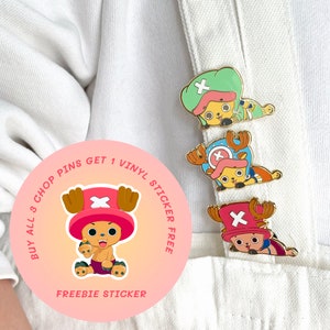 Kawaii Pirate Doctor Chop Pin Collection, Gold Enamel Pin, Set of 3 ...