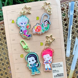 Chibi Anime Keychains | Double Sided Acrylic Anime Charms - Etsy