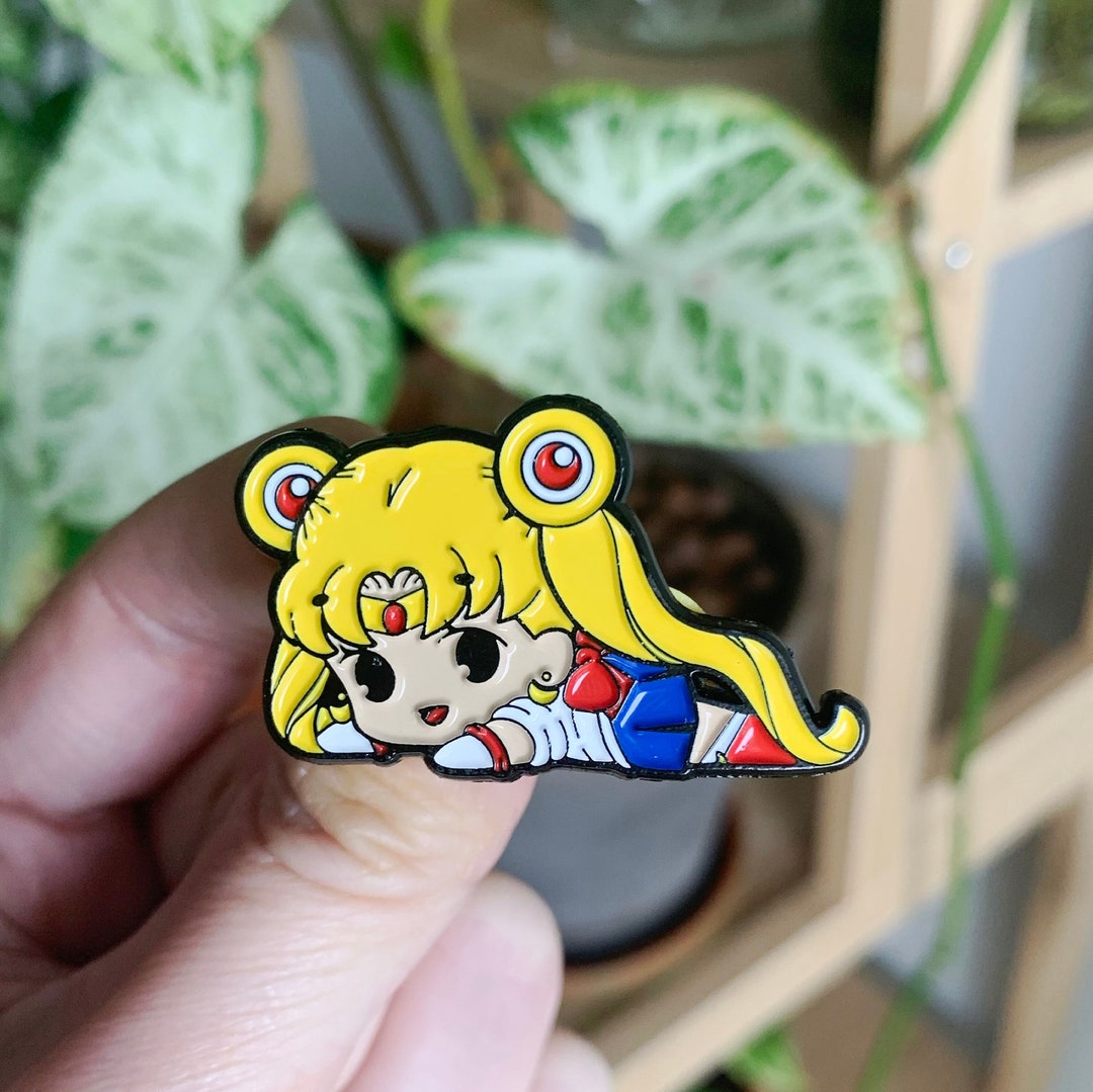 Sailor Magical Moon Anime Girl Pretty Guardian Kawaii Chibi Soft Enamel ...