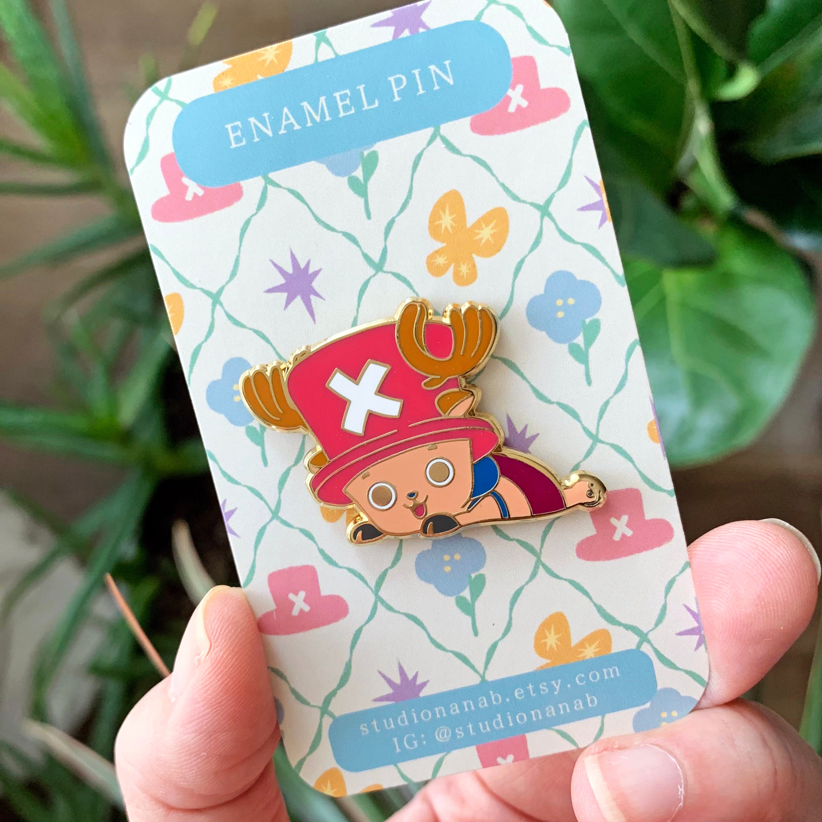 Chopper Kawaii Chibi Anime Hard Enamel Pin 1.5 Inch Gold Pin - Etsy