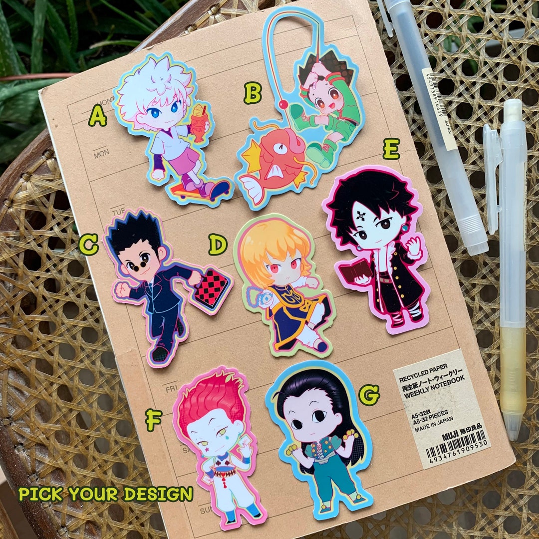 Chibi Anime Vinyl Stickers | Fishing Boy Anime | Chibi Anime Art ...