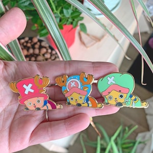 Kawaii Pirate Doctor Chop Pin Collection, Gold Enamel Pin, Set of 3 ...
