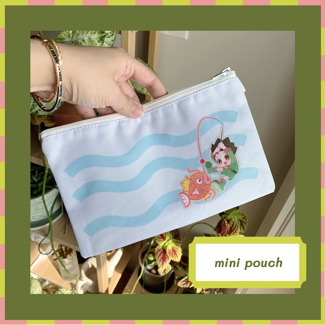 Kawaii Cute Aesthetic Pencil Pouch | Hunter Anime Fishing Boy Art ...