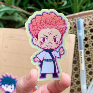 Chibi Anime Vinyl Stickers | Anime Sticker Decor Laptops, Water Bottle ...