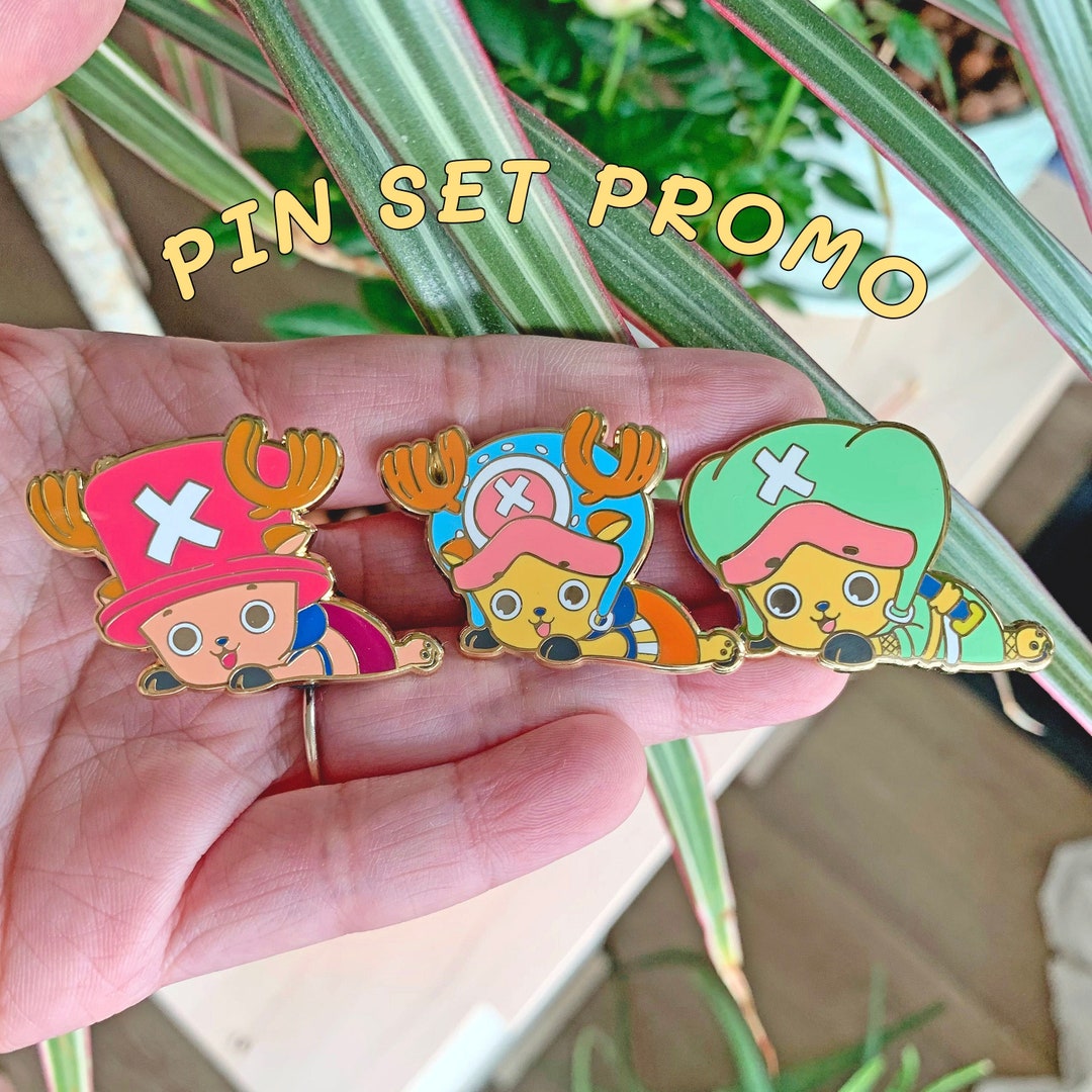 Kawaii Pirate Doctor Chop Pin Collection, Gold Enamel Pin, Set of 3 ...