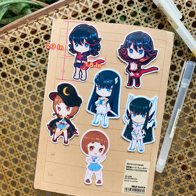 Magical School Uniform Chibi Vinyl Anime Stickers | Star Uniform Anime ...