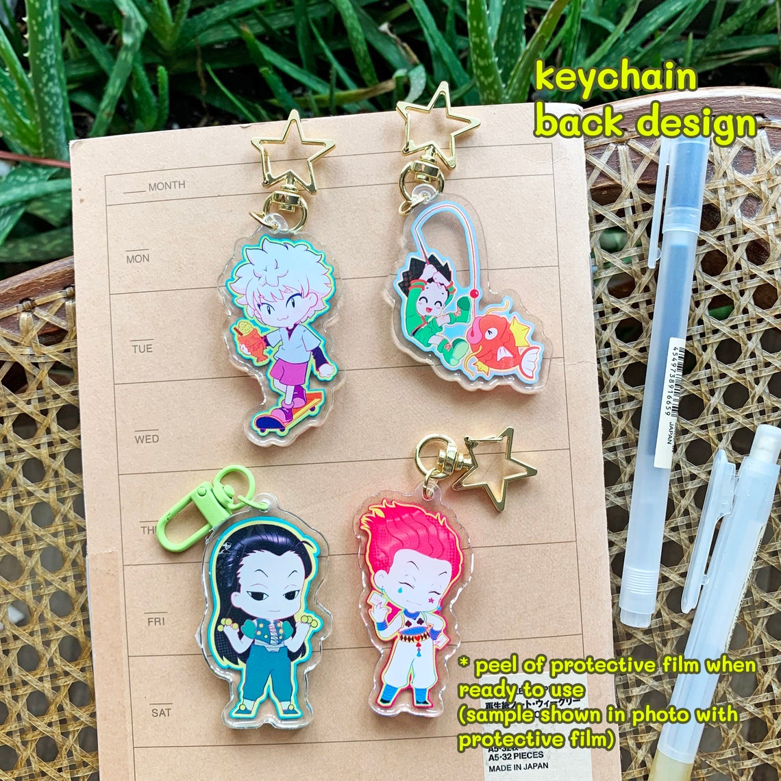 Chibi Anime Keychains | Double Sided Acrylic Anime Charms - Etsy